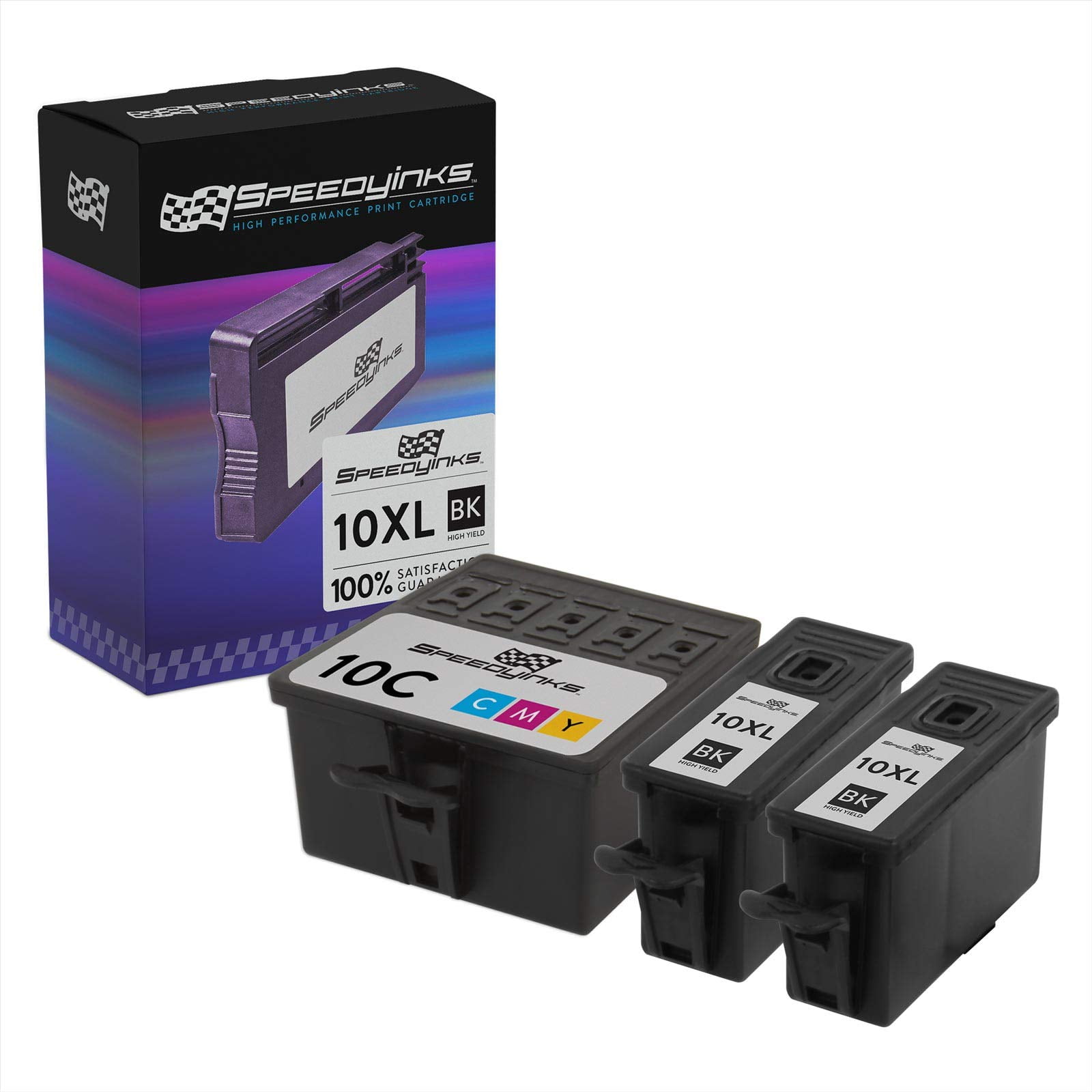 Speedy Inks Remanufactured Kodak #10 Set of 3 Compatible Ink Cartridges ...