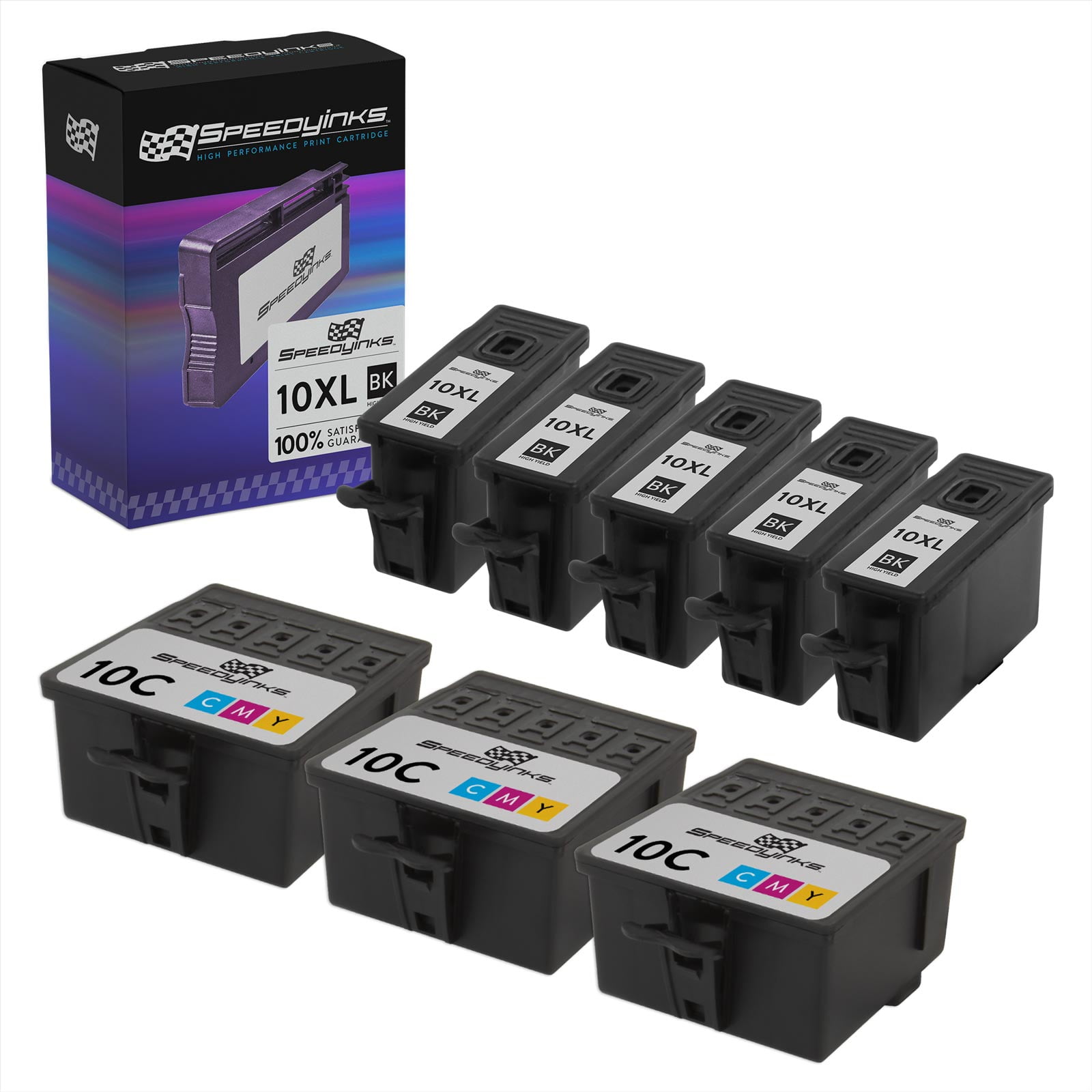 Speedy Inks Compatible Ink Cartridge for Kodak #10B & #10C, 5 Black, 3 ...