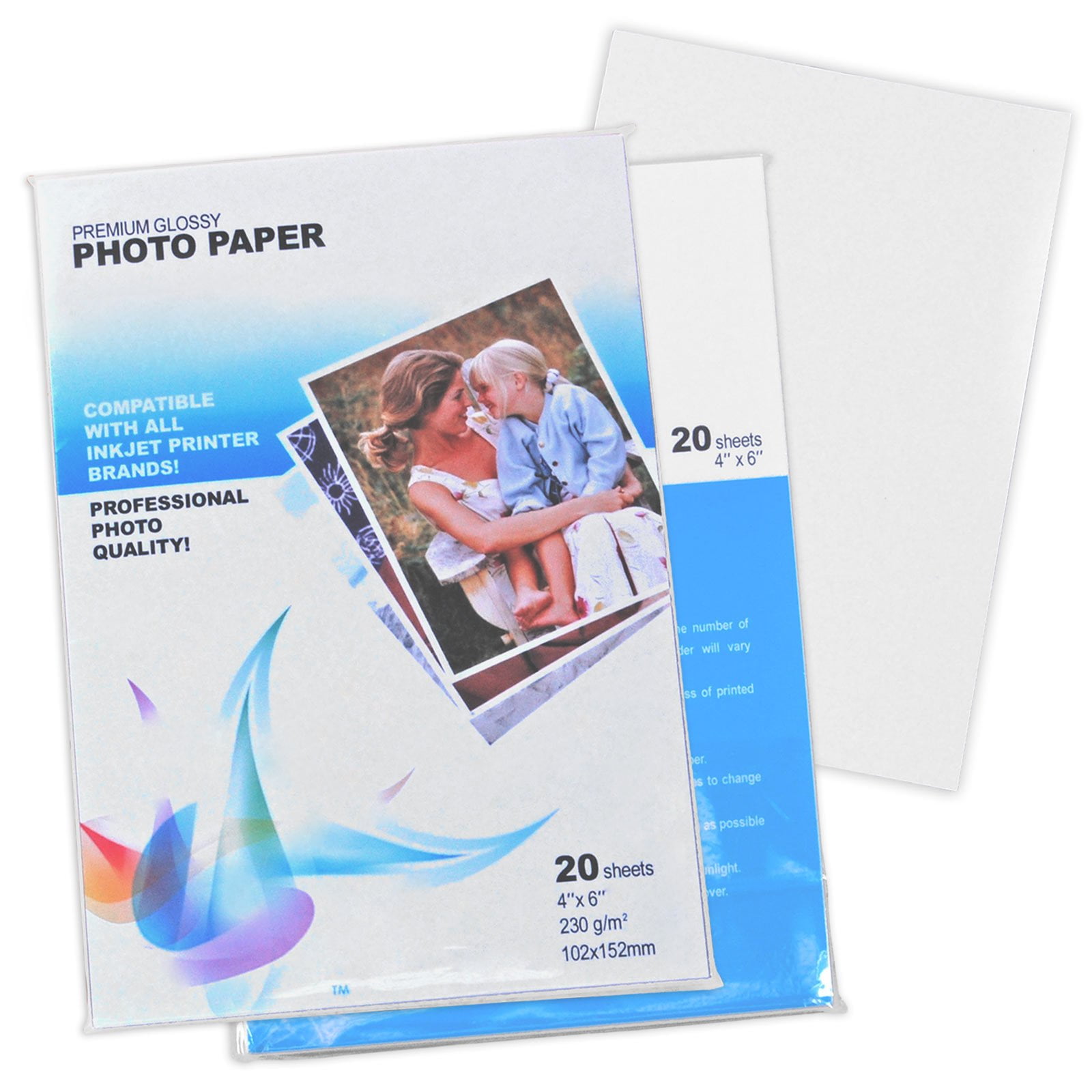 Speedy Inks Premium Glossy 4x6 Photo Paper (20 Pack) - Walmart.com