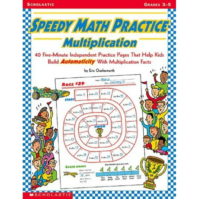 Pre-Owned Speedy Math Practice Multiplication : 40 Five-Minute ...