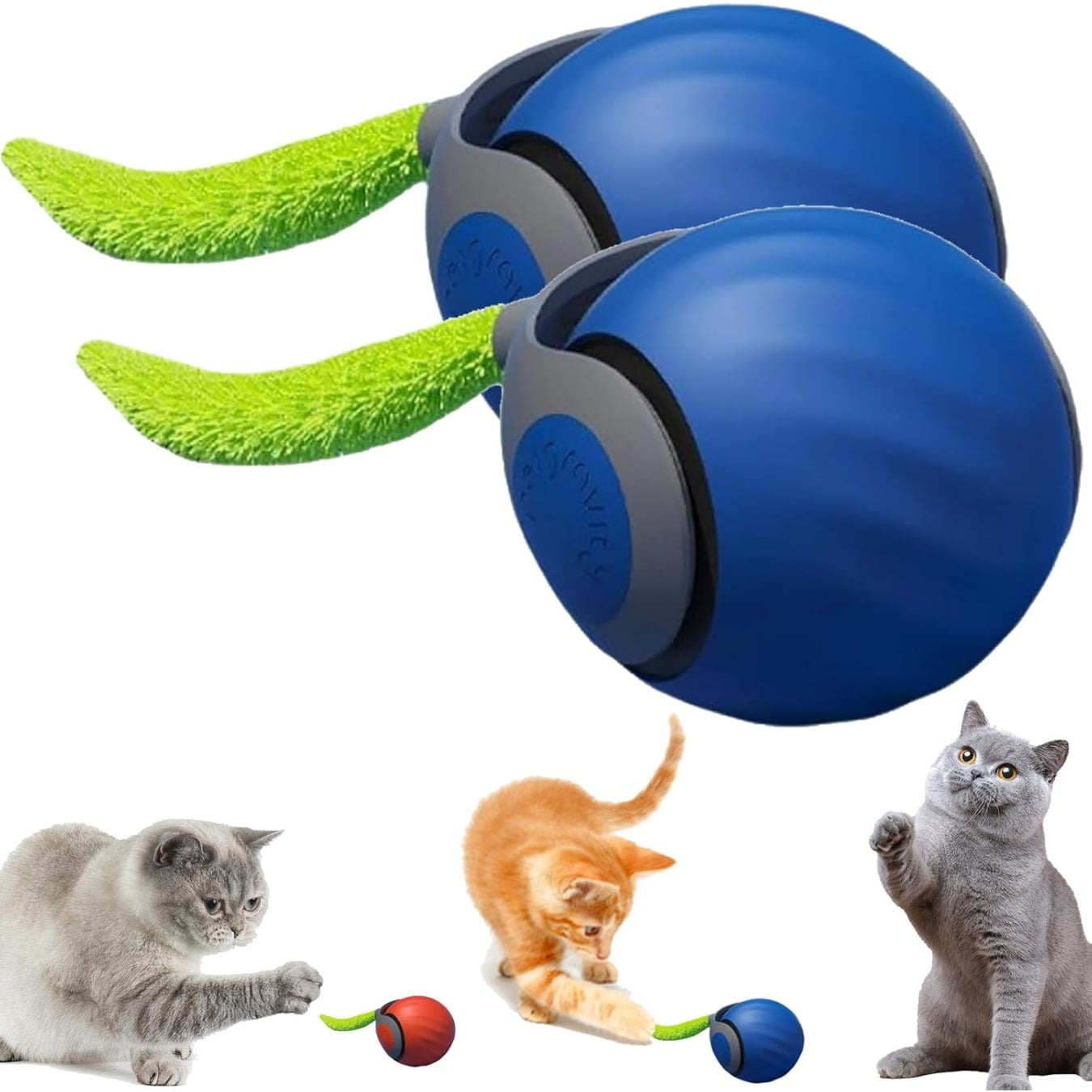 Nuoxin Speedy Tail 2.0 Automatic Interactive Cat Toy, Dual-Speed ...