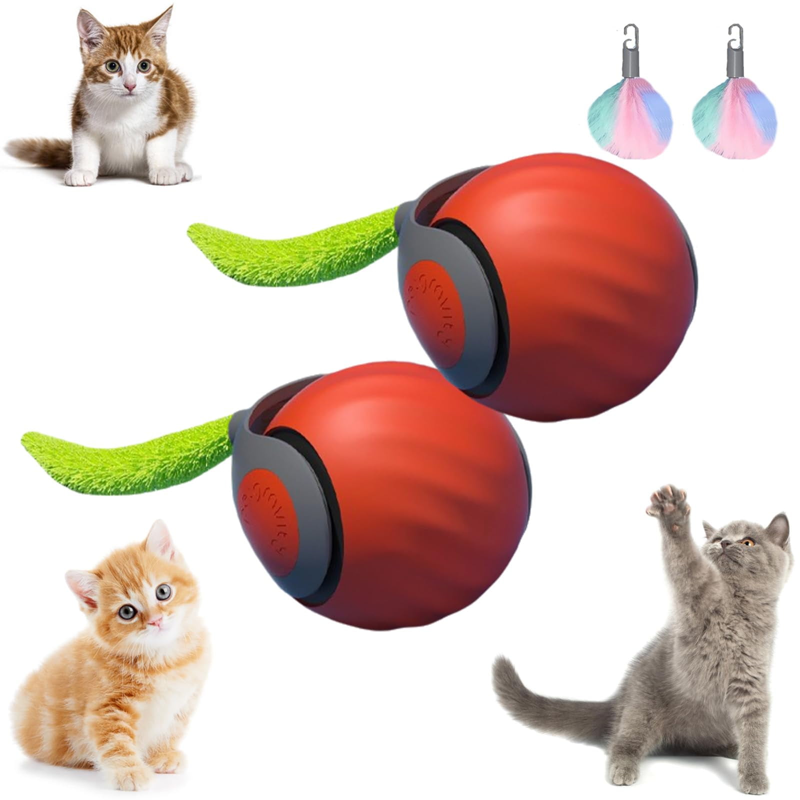 Speedy Tails 2.0, Interactive Speedy Tails Cat Toy for Indoor Cats ...