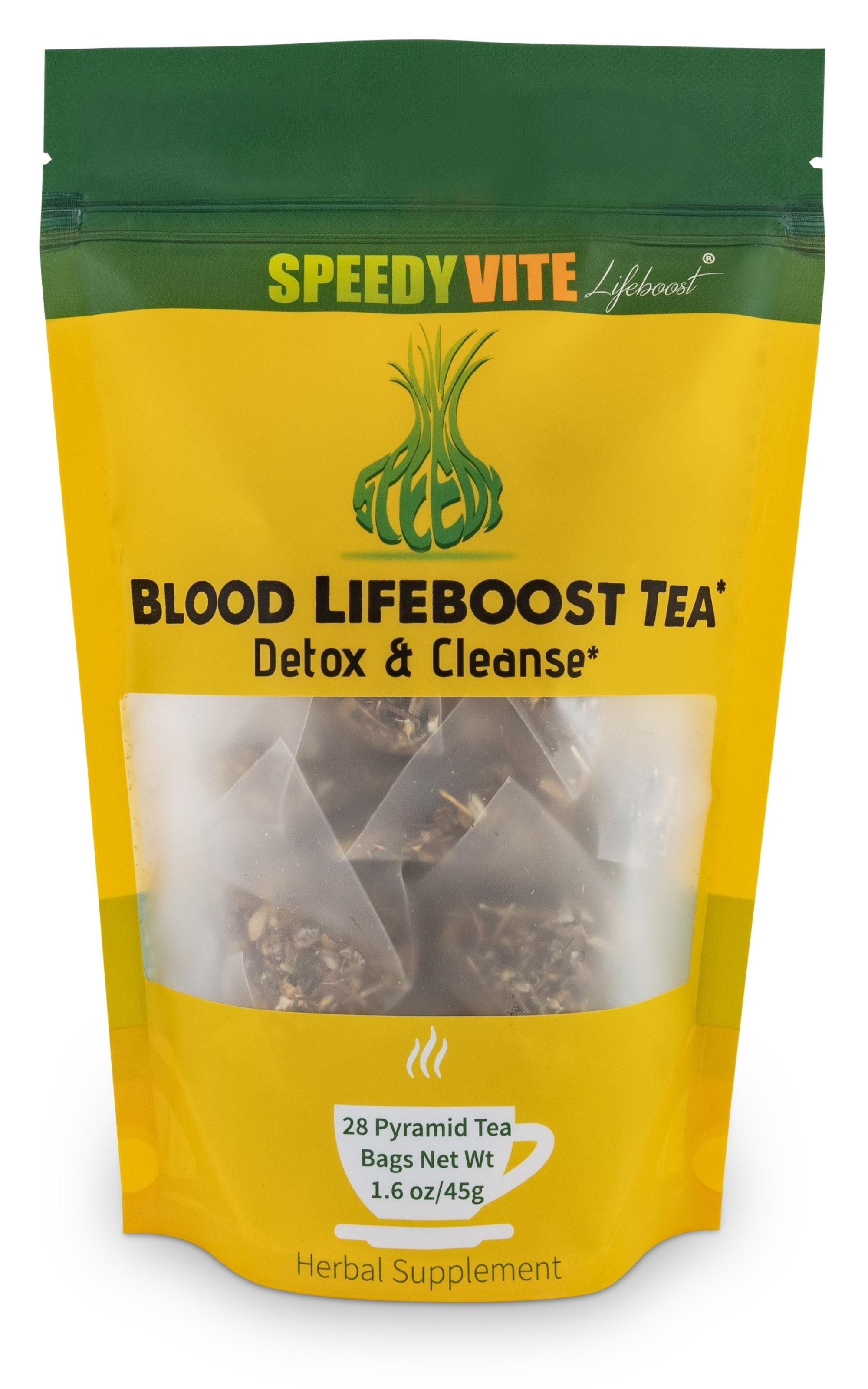SpeedyVite Blood Cleansing LifeBoost Tea Organic -Cleanses & Supports ...
