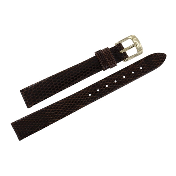 Speidel 12mm Brown Ladies Genuine Lizard Watch Strap Regular - Walmart.com