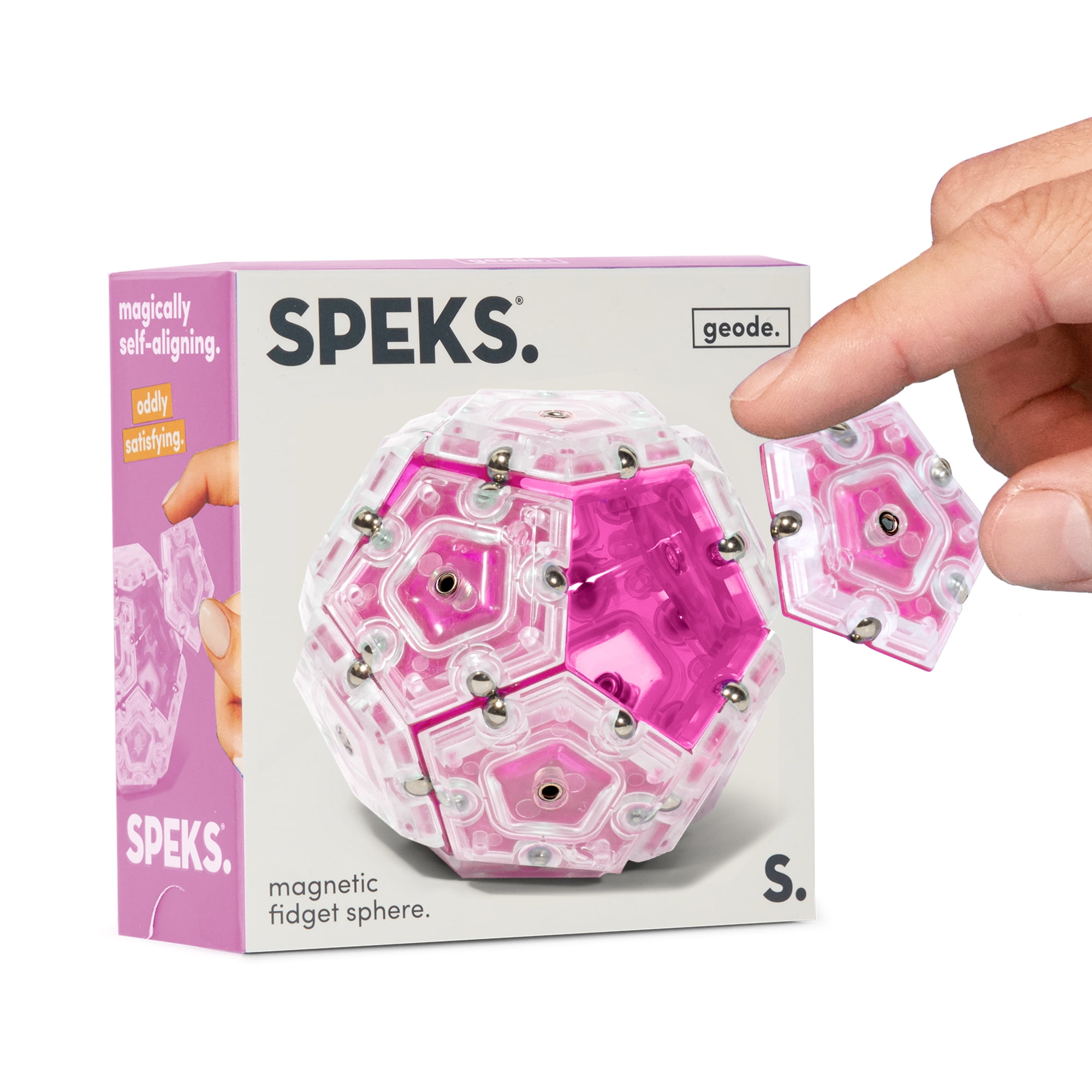 Speks Geode - Pentagons 12-Piece Set - Rose - Fun Desk Toy for Adults ...