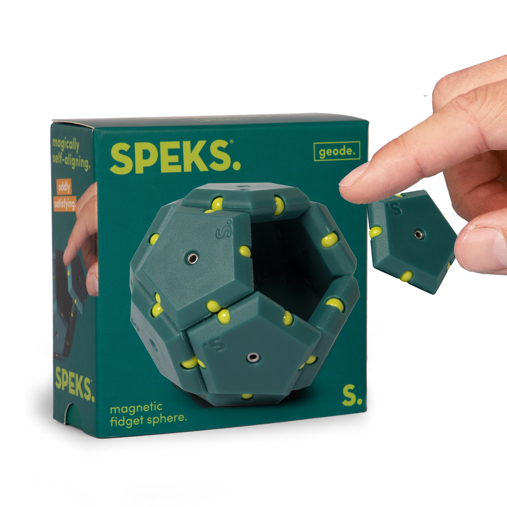 Speks Matte Geode - Pentagons 12-Piece Set - Monstera - Fun Desk Toy ...