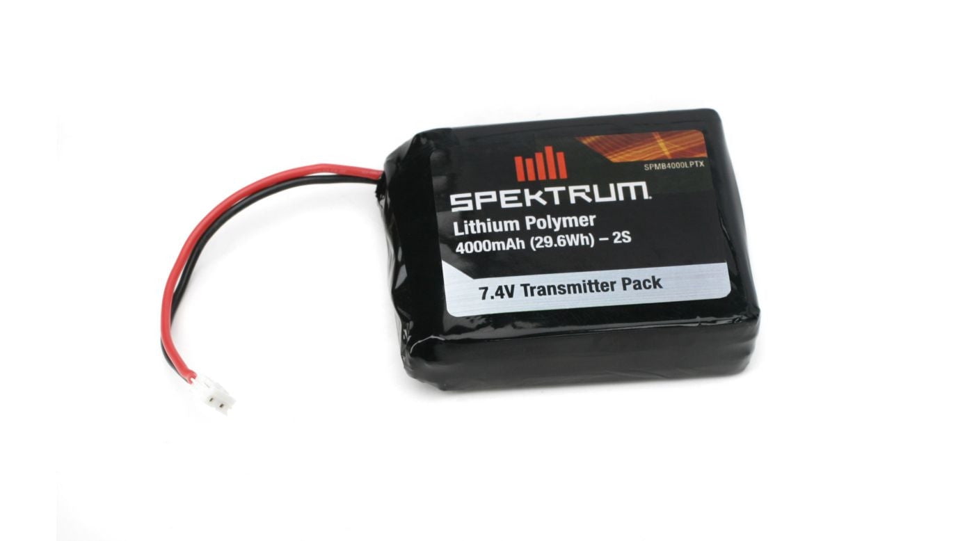Spektrum 4000mAh LiPo Transmitter Battery SPMB4000LPTX - Walmart.com