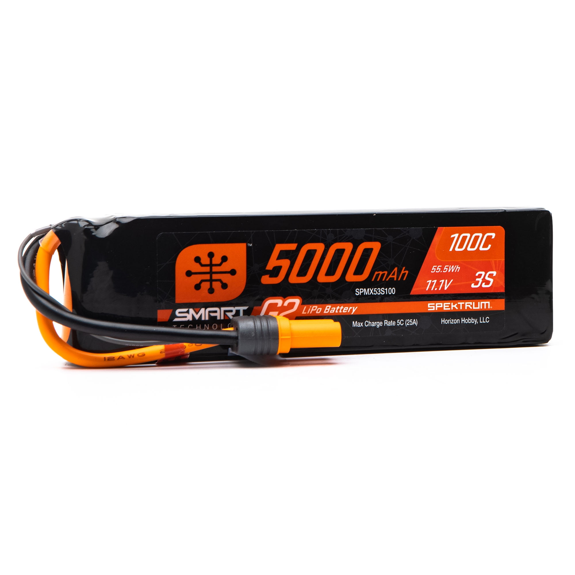 Spektrum RC 3S Smart G2 LiPo 100C Battery Pack (11.1V/5000mAh) - Walmart.com