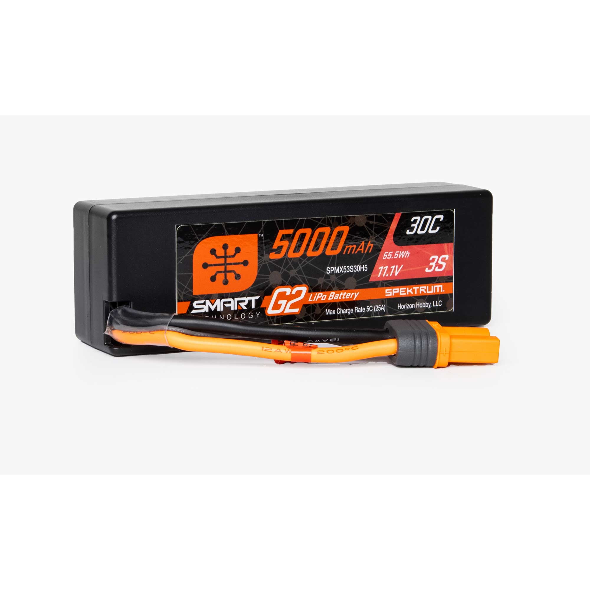 Spektrum RC 3S Smart G2 LiPo 30C Battery Pack (11.1V/5000mAh) w/IC5 Connector - Walmart.com