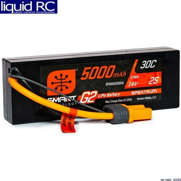 SPMX32004S30 Spektrum 3200mAh 4S 14.8V Smart LiPo Battery 30C; IC3 ...