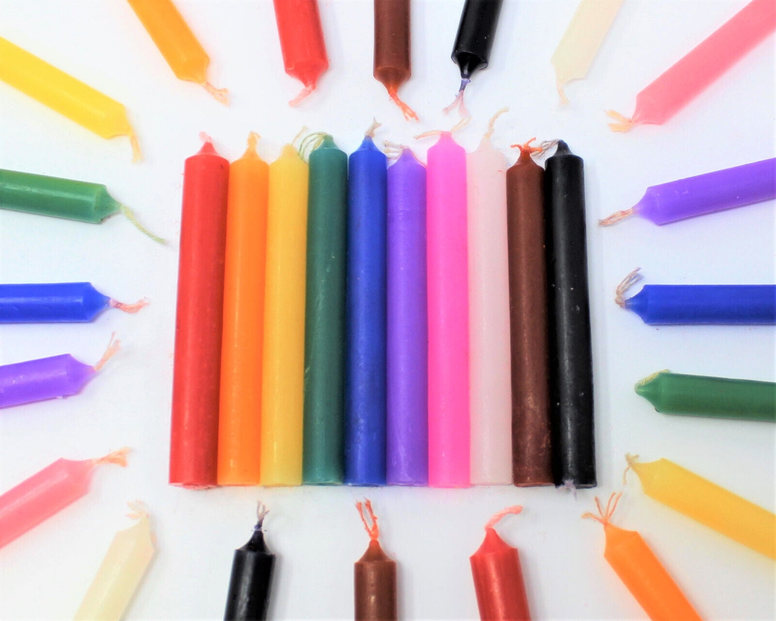 Christmas Spell Candles 4" Lot of 10 - Mini Altar Chime, Taper Candle ...