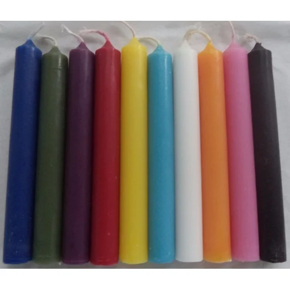 Spell Mini Candles 1/2' X 4' Pack 10 Velas Color Para Rituales.Velas ...