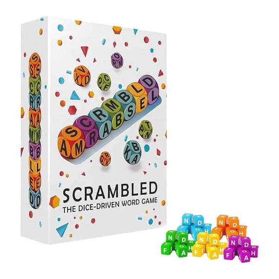 Spell Shout Scrambled Dice Word Game Crossword Dices Board Games Set ...