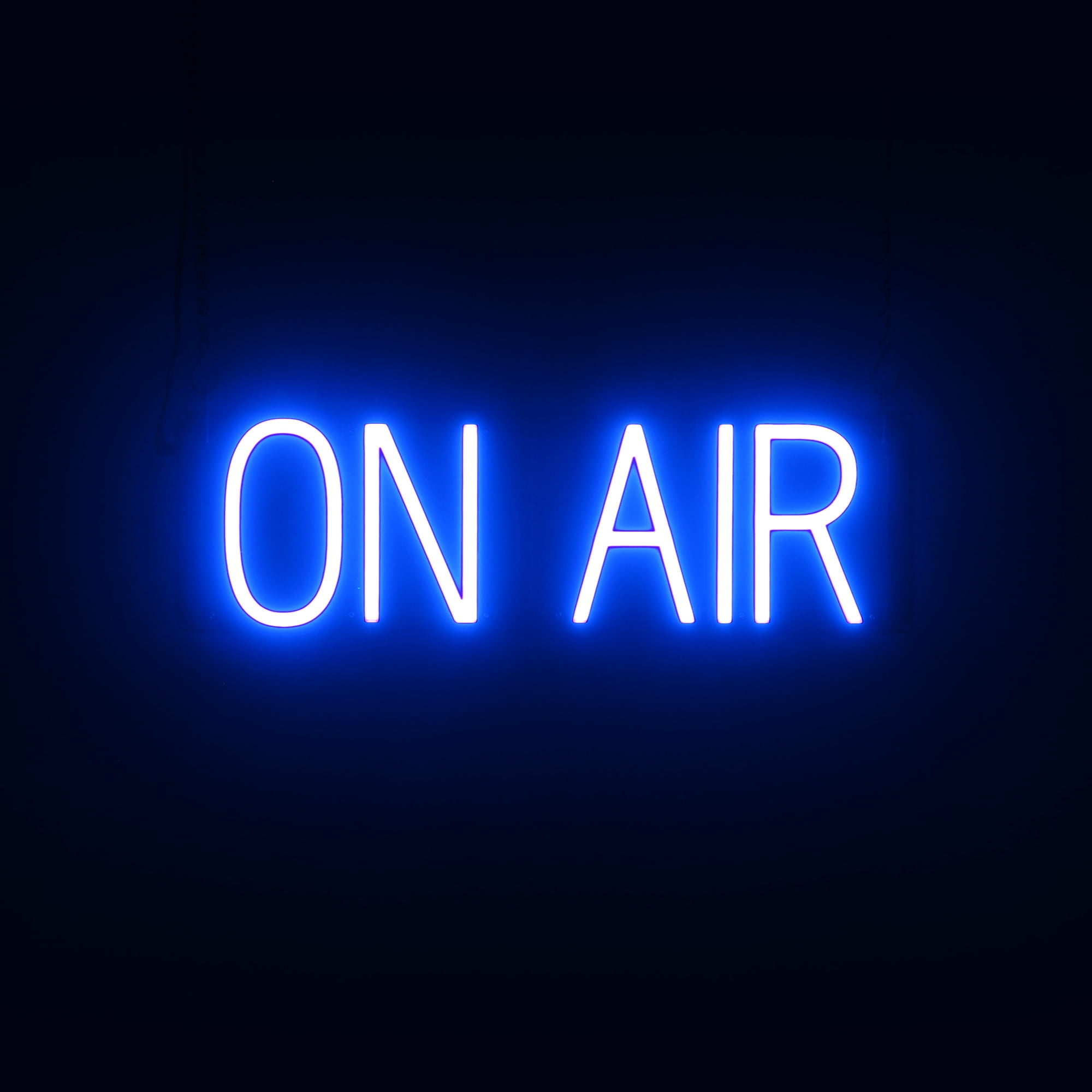 SpellBrite ON AIR LED Sign for Business. 20.6" x 6.3" Blue ON AIR Sign ...