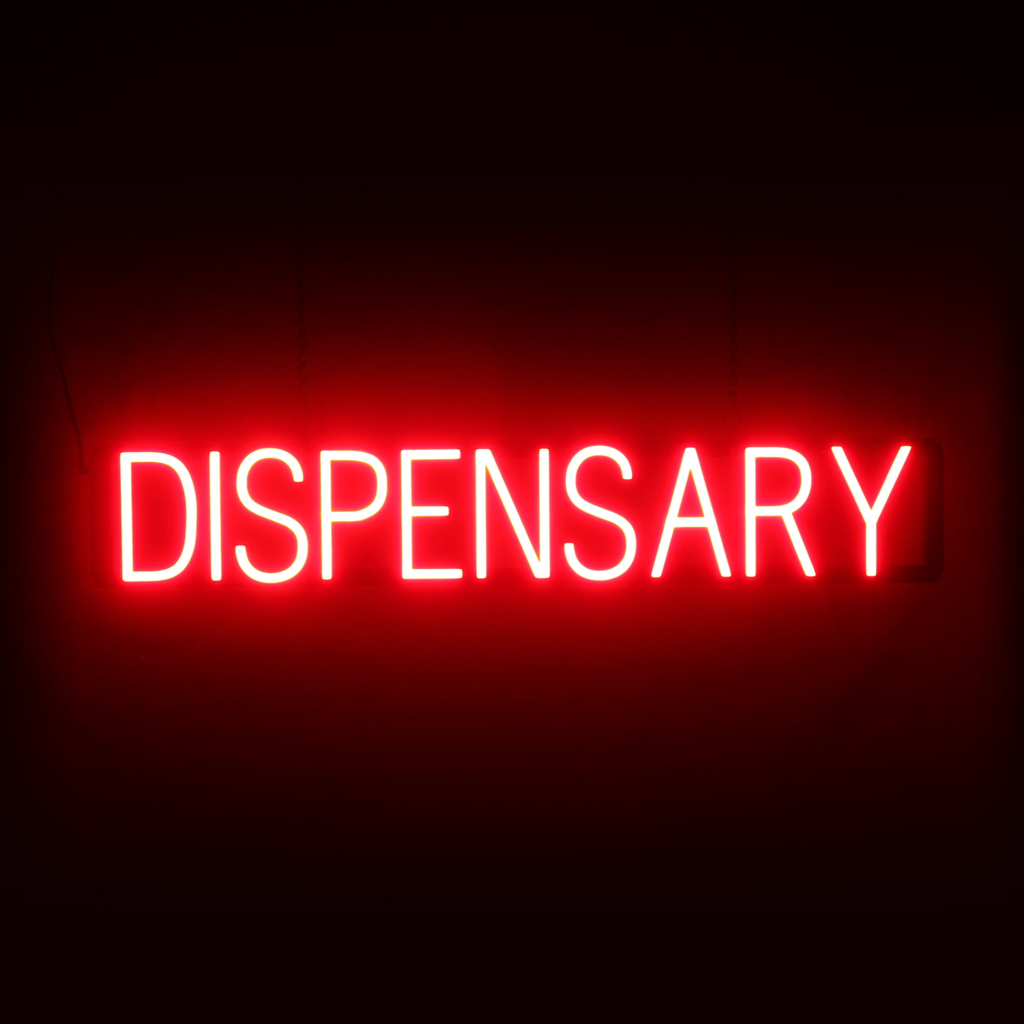 SpellBrite DISPENSARY LED Sign for Business. 36.7" x 6.3" Red ...