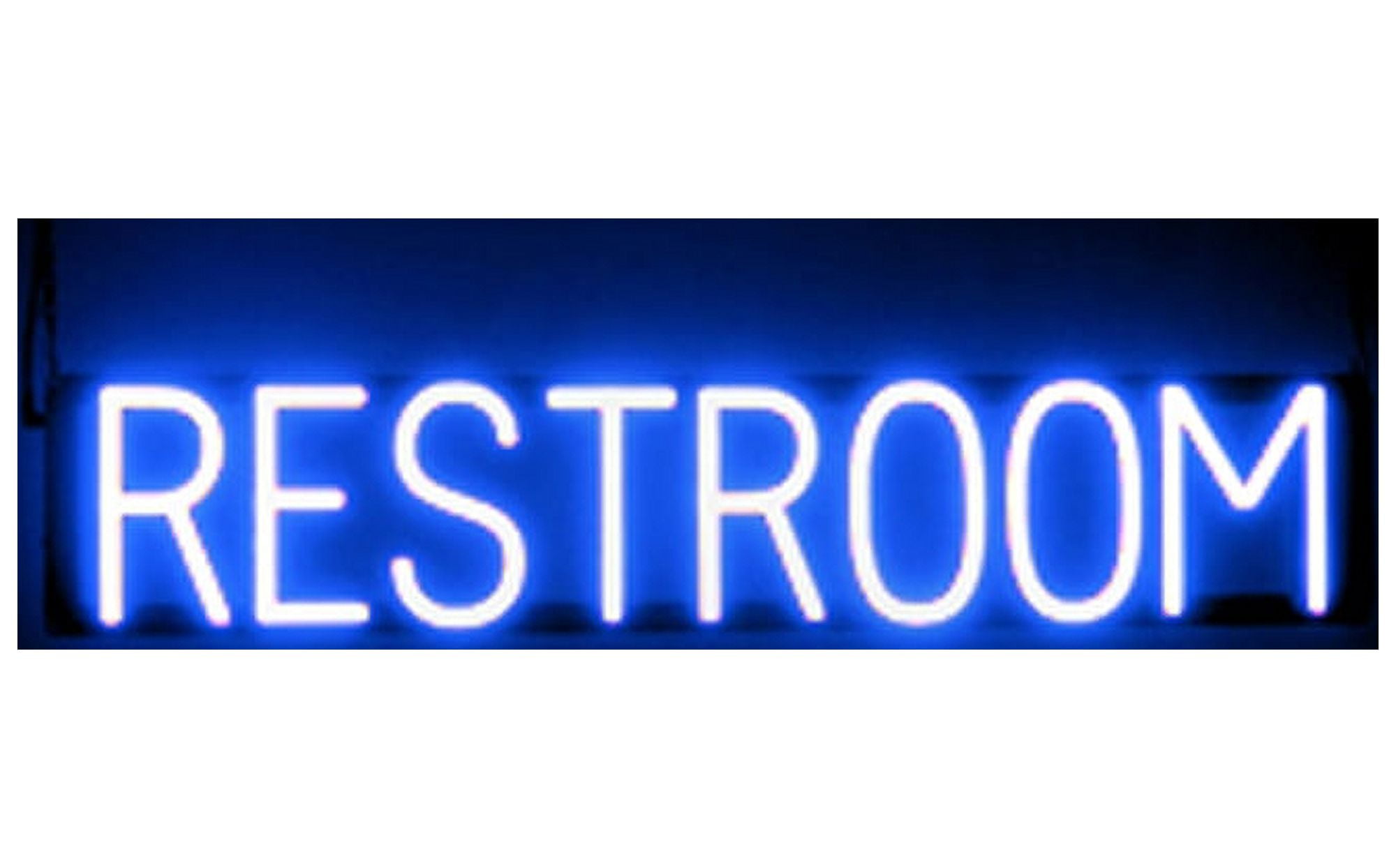 SpellBrite Neon-LED RESTROOM Sign With Dimming Capability. LED Bathroom ...