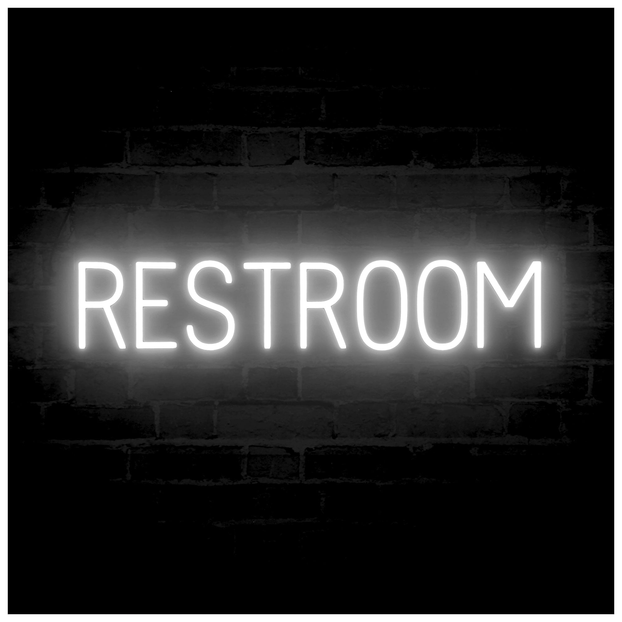 SpellBrite Neon-LED RESTROOMS Sign With Dimming Capability. LED ...