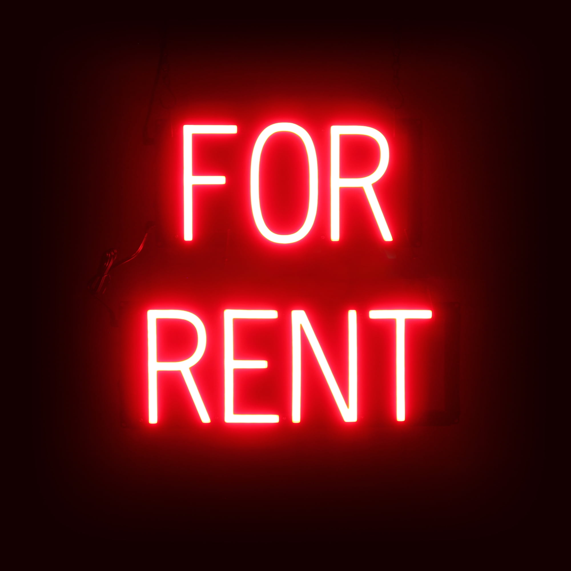 SpellBrite FOR RENT LED Sign for Business. 16.4" x 15" Red FOR RENT ...