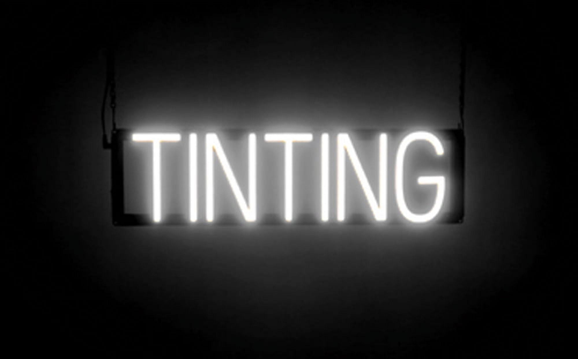 SpellBrite TINTING LED Sign for Business. 23.0" x 6.3" White TINTING ...