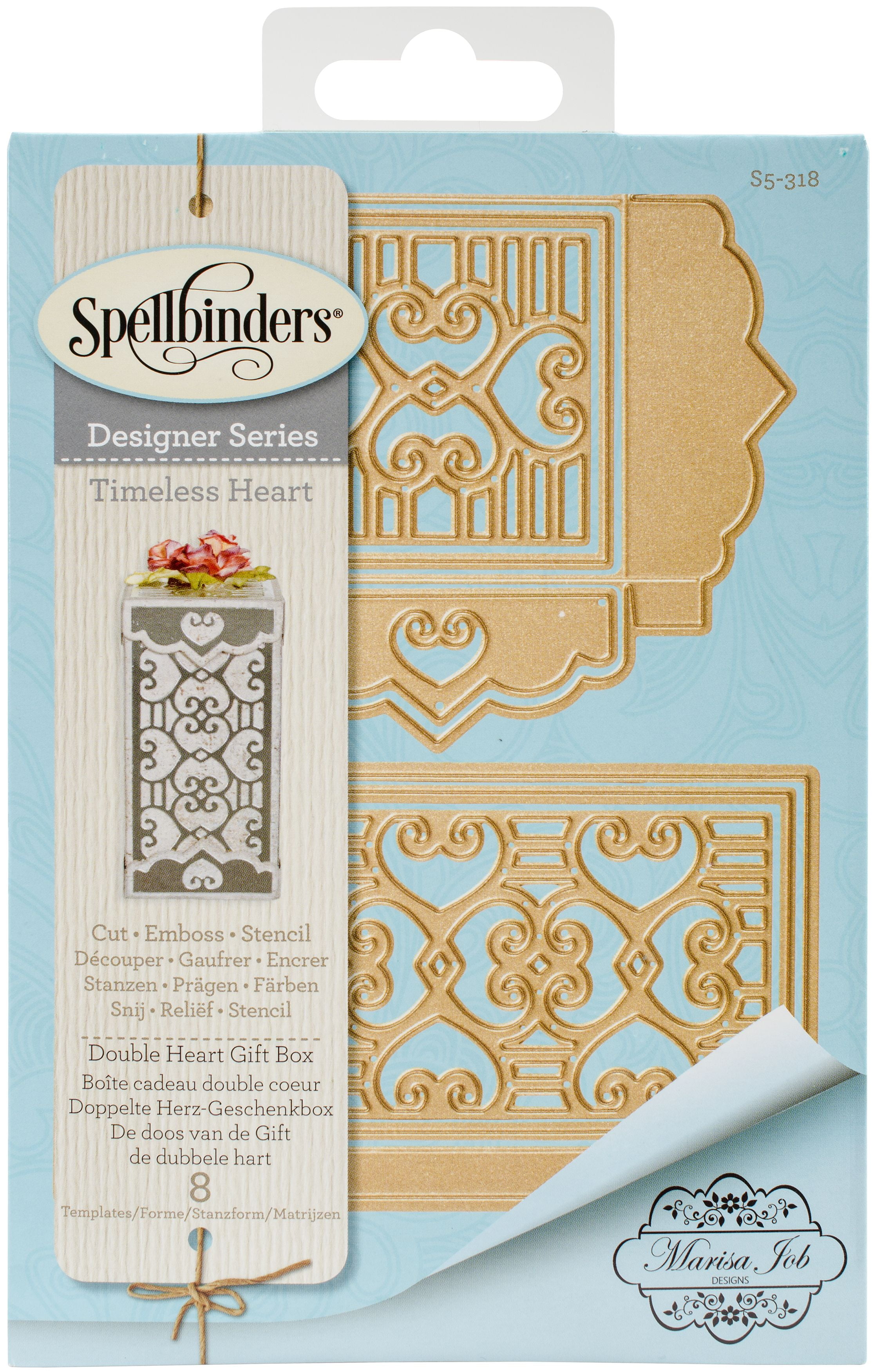Spellbinder Timeless Heart Designer Series By Marisa Job-Double Heart ...