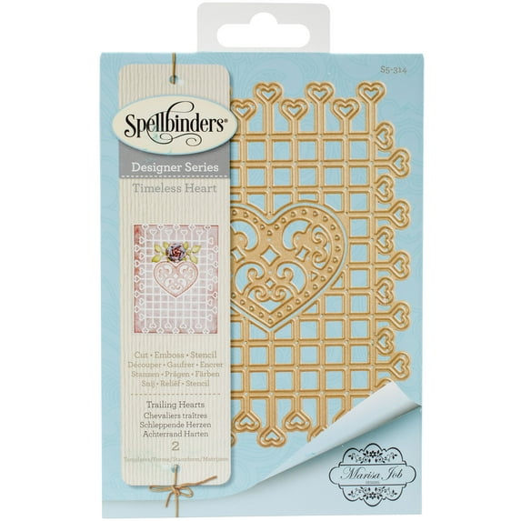 Spellbinder Timeless Heart Designer Series By Marisa Job-Trailing ...
