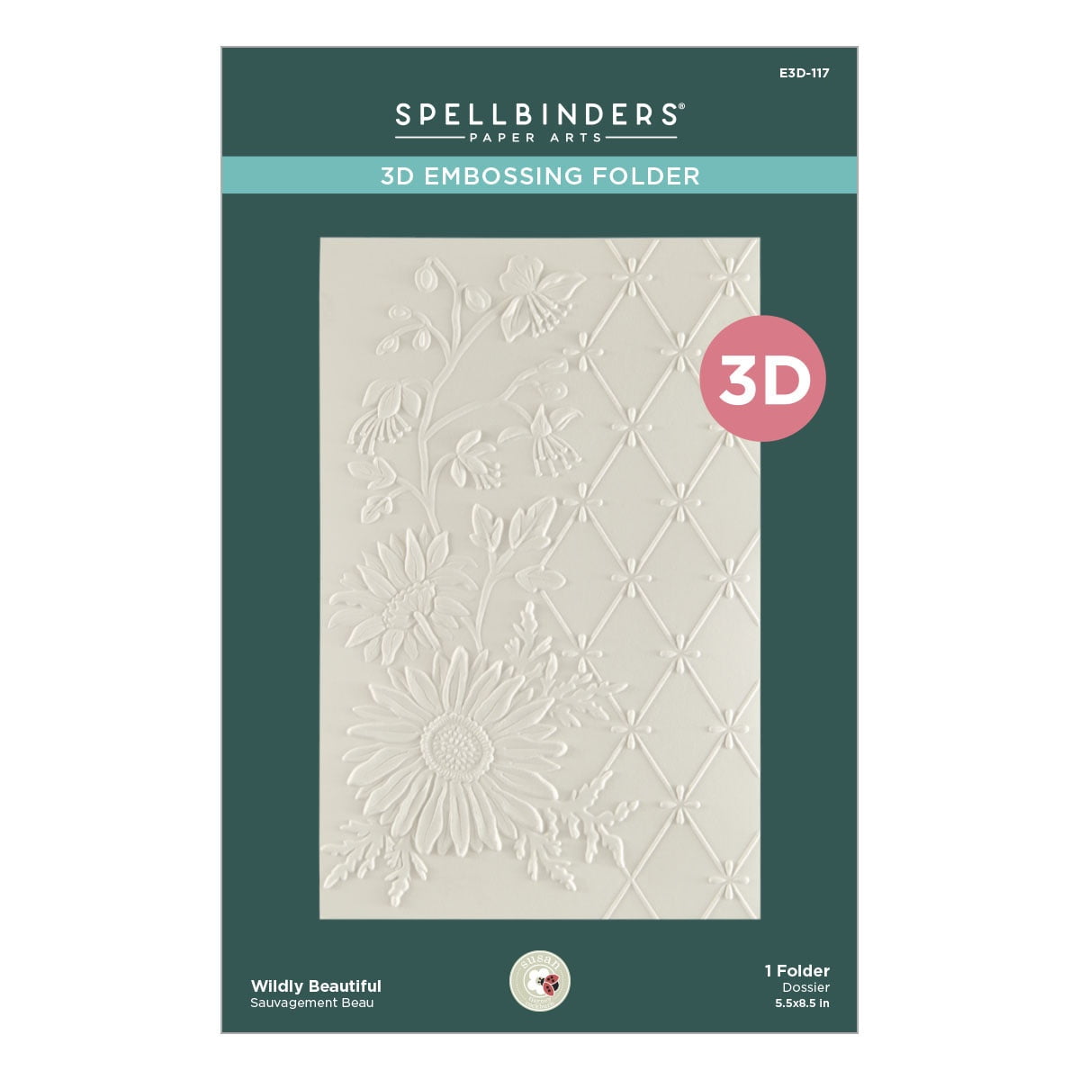 Spellbinders 3D Embossing Folder Through the Meadow-Wildly Beautiful ...