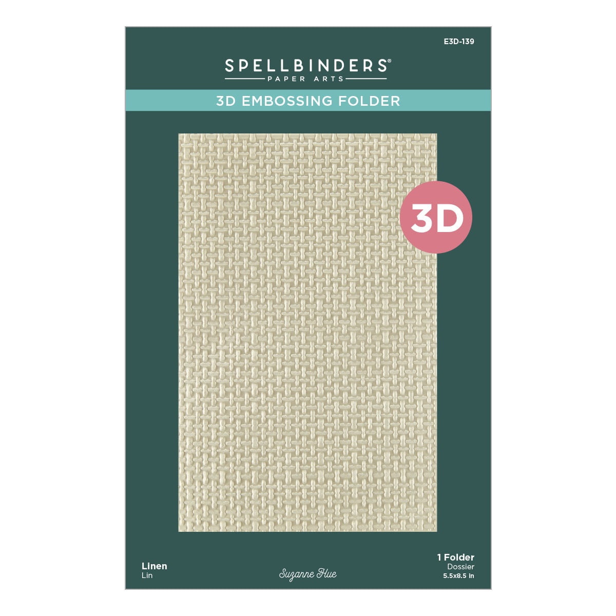 Spellbinders 3D Embossing Folder by Suzanne Hue-Linen - Walmart.com