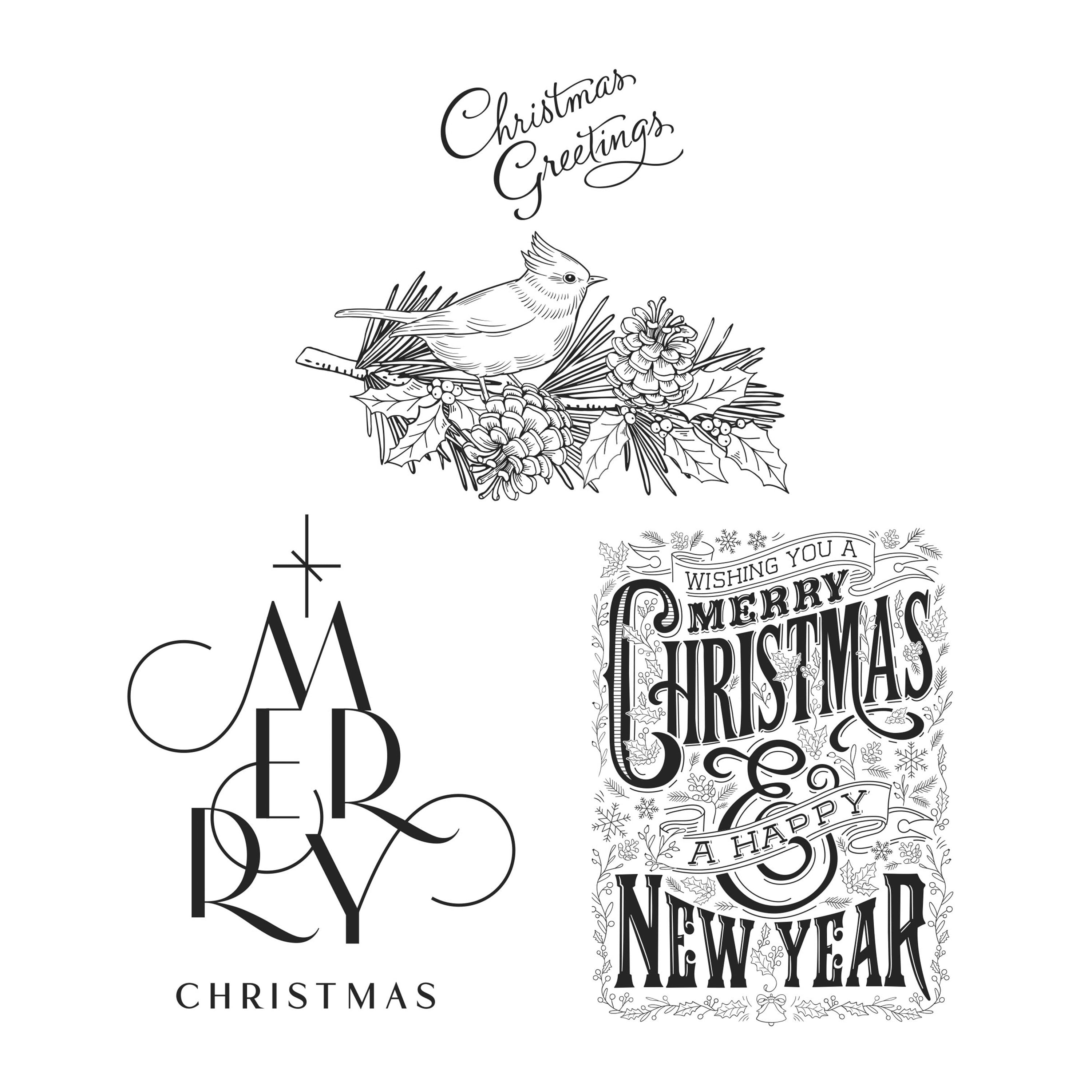 Spellbinders BetterPress LetterPress Christmas Favorites Press Plates ...