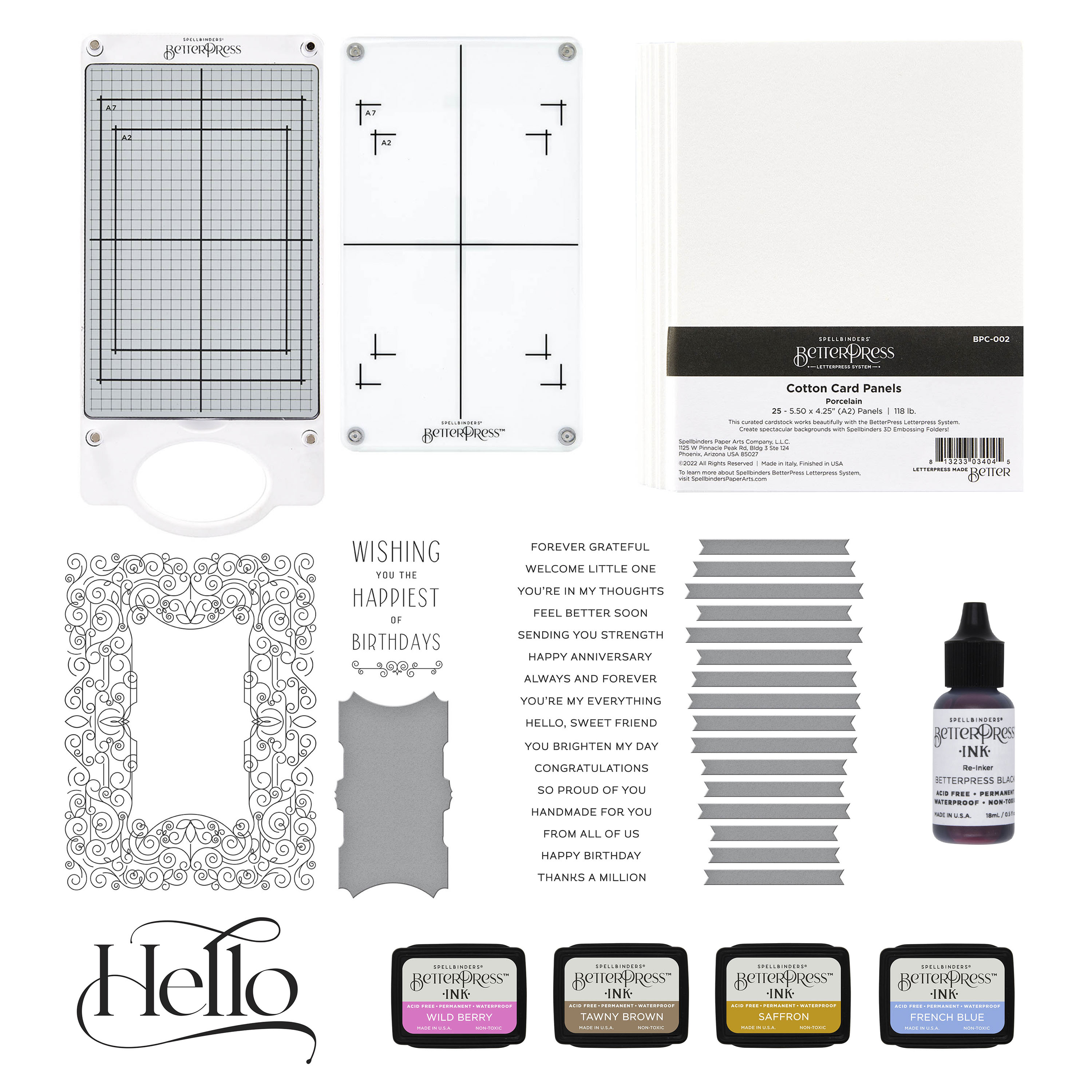 Spellbinders BetterPress LetterPress Christmas Favorites Press Plates ...