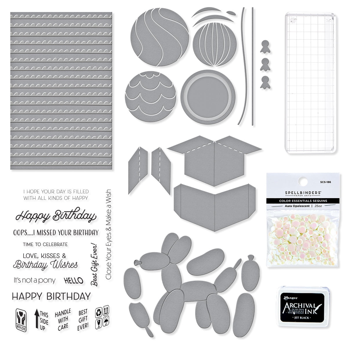 Spellbinders Birthday Cardmaking Bundle - Walmart.com