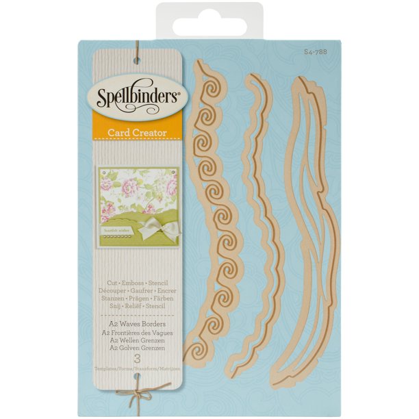 Spellbinders Card Creator Die By Stacey Caron A2 Waves Borders ...