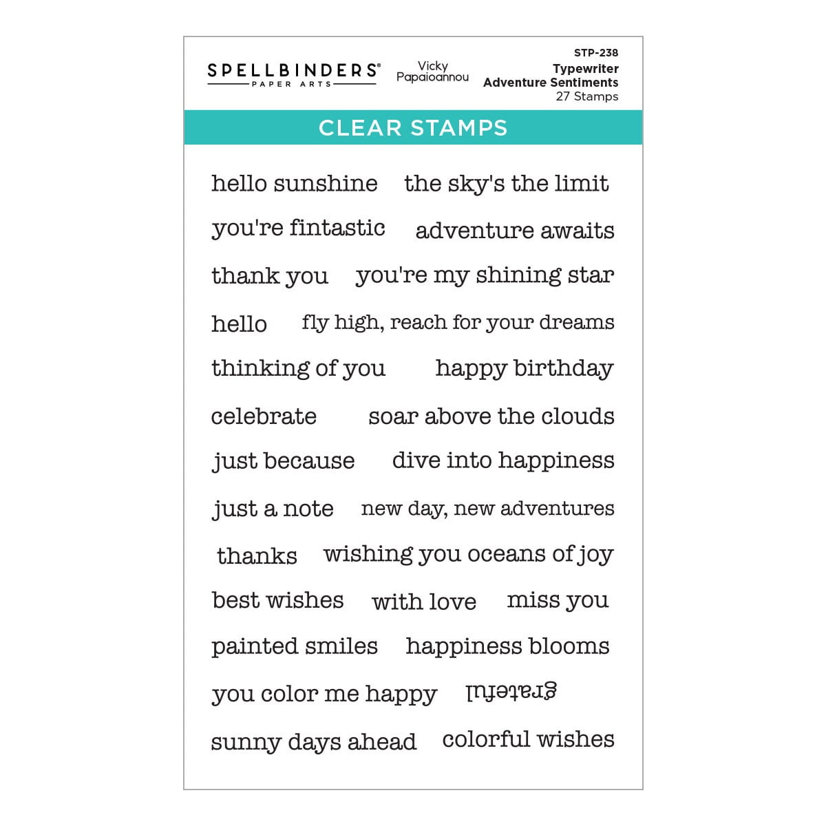 Typewriter Stamp Set