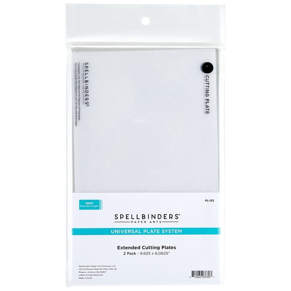Spellbinders Cutting Plates Extended, Clear, 2 Pack, 9.625 x 6.0625 ...
