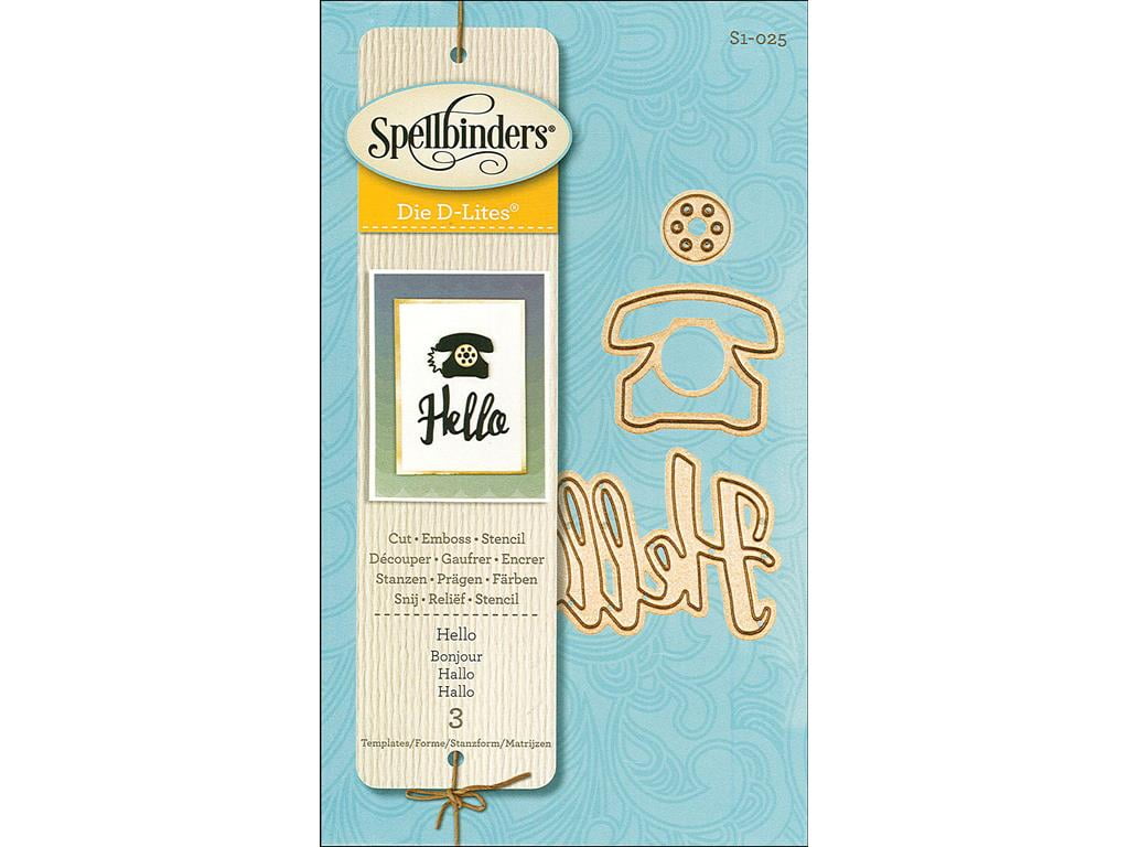 Spellbinders Die D Lites Hello - Walmart.com