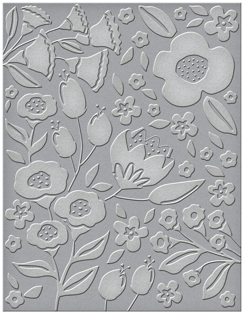Spellbinders Embossing Folder-Simply Perfect Florets - Walmart.com