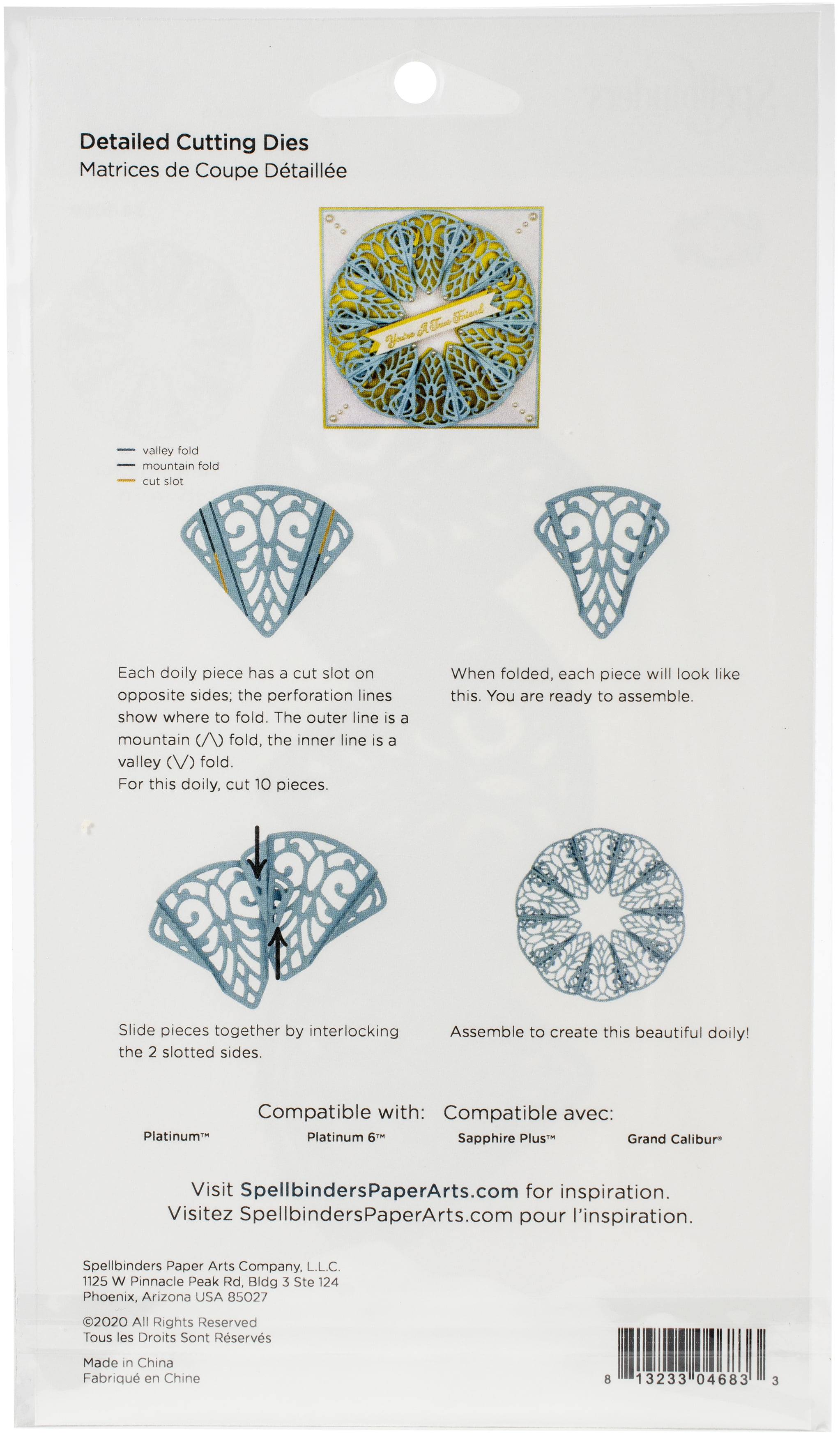 Spellbinders Etched Dies-Timeless Grace Doily - Walmart.com