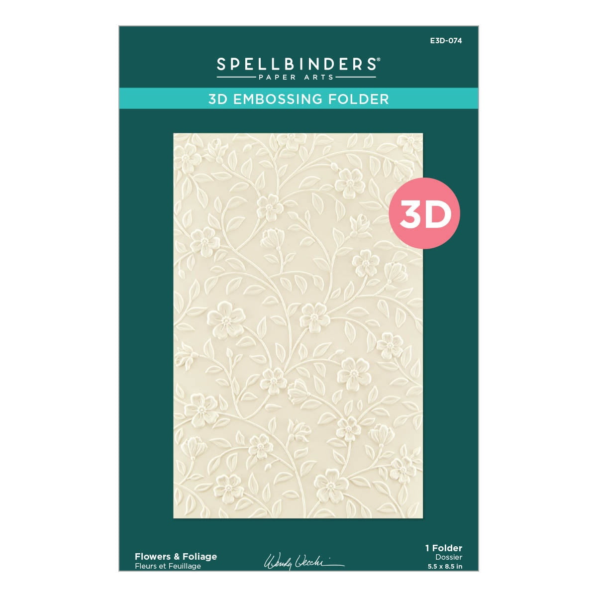 Spellbinders Flowers & Foliage Embossing Folder, ClearRDD21 - Walmart.com