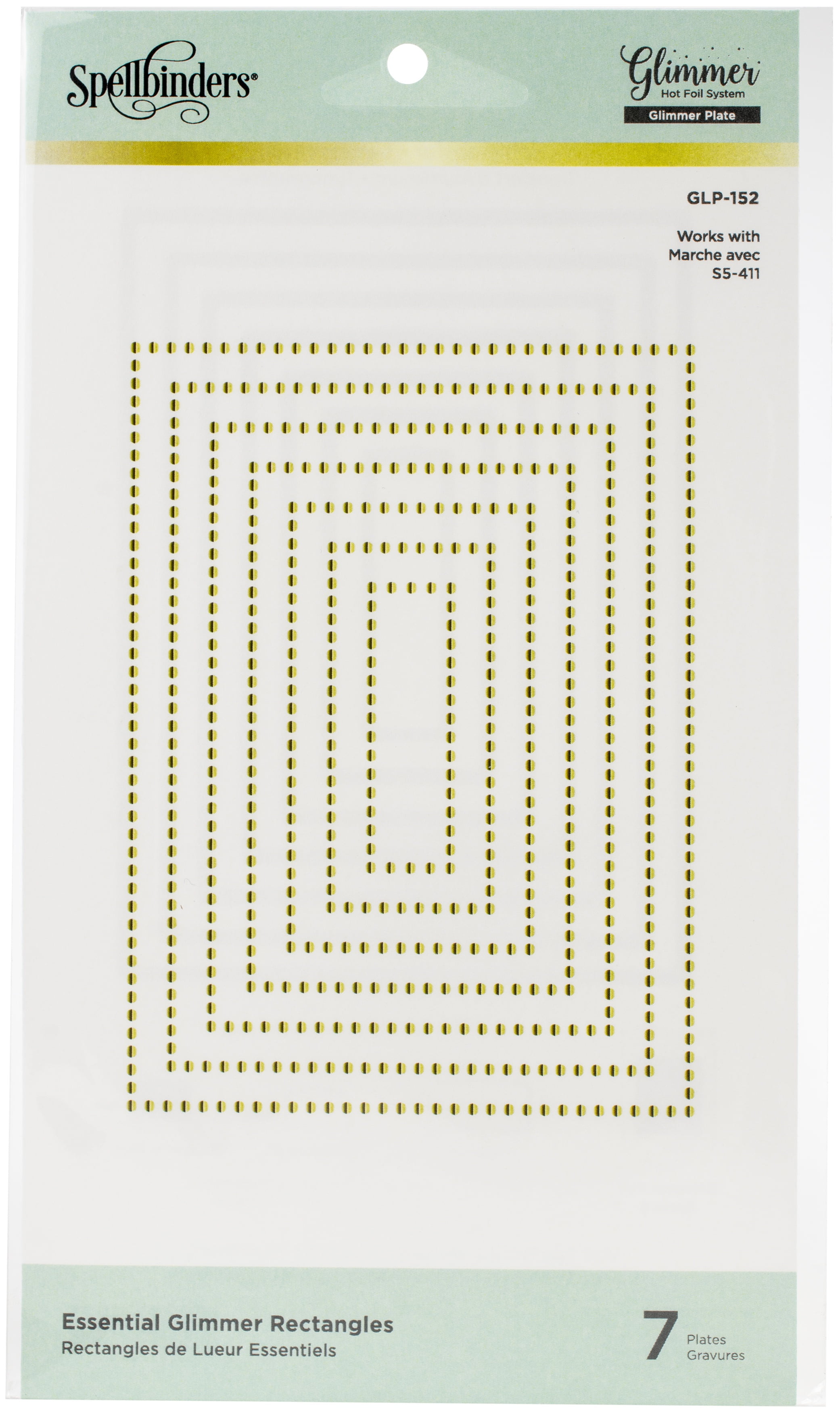Spellbinders Glimmer Hot Foil Plates -Essential Rectangles - Walmart.com