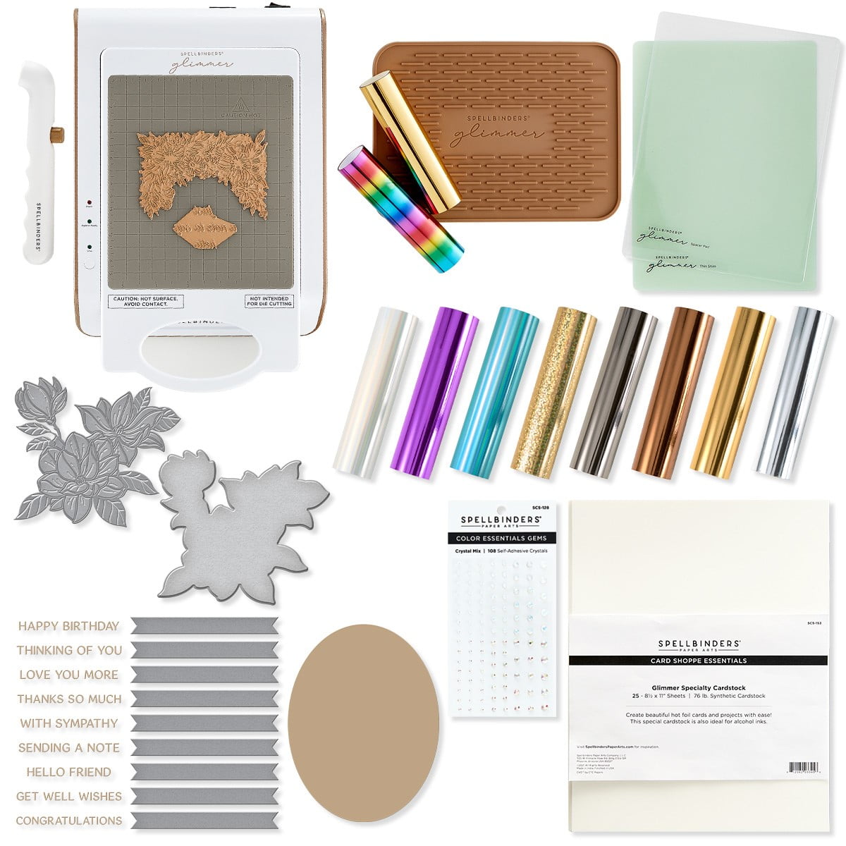 Spellbinders Glimmer Hot Foil Starter Bundle - Walmart.com
