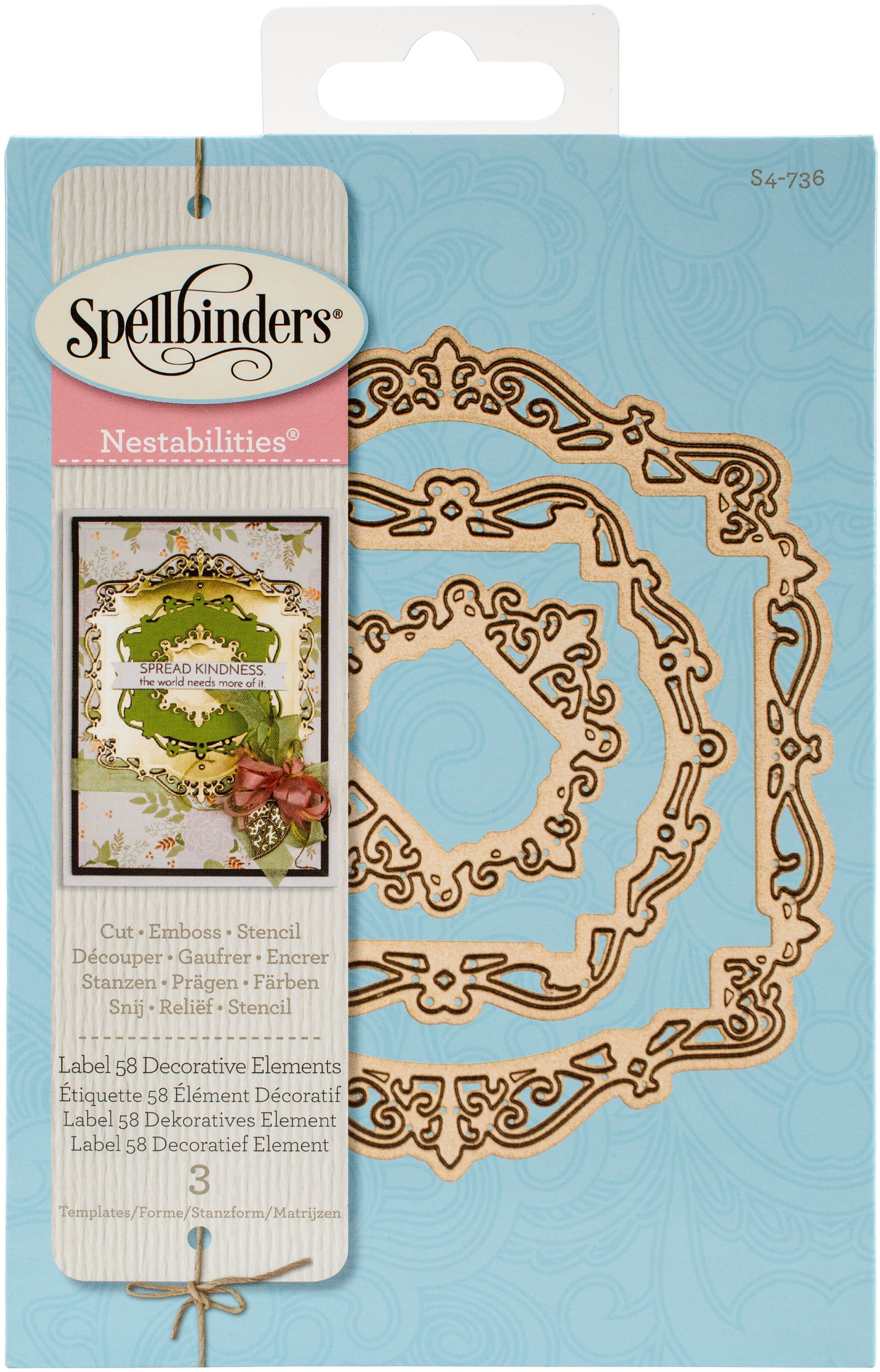 Spellbinders Nestabilities Decorative Elements Dies-Label 58 - Walmart.com