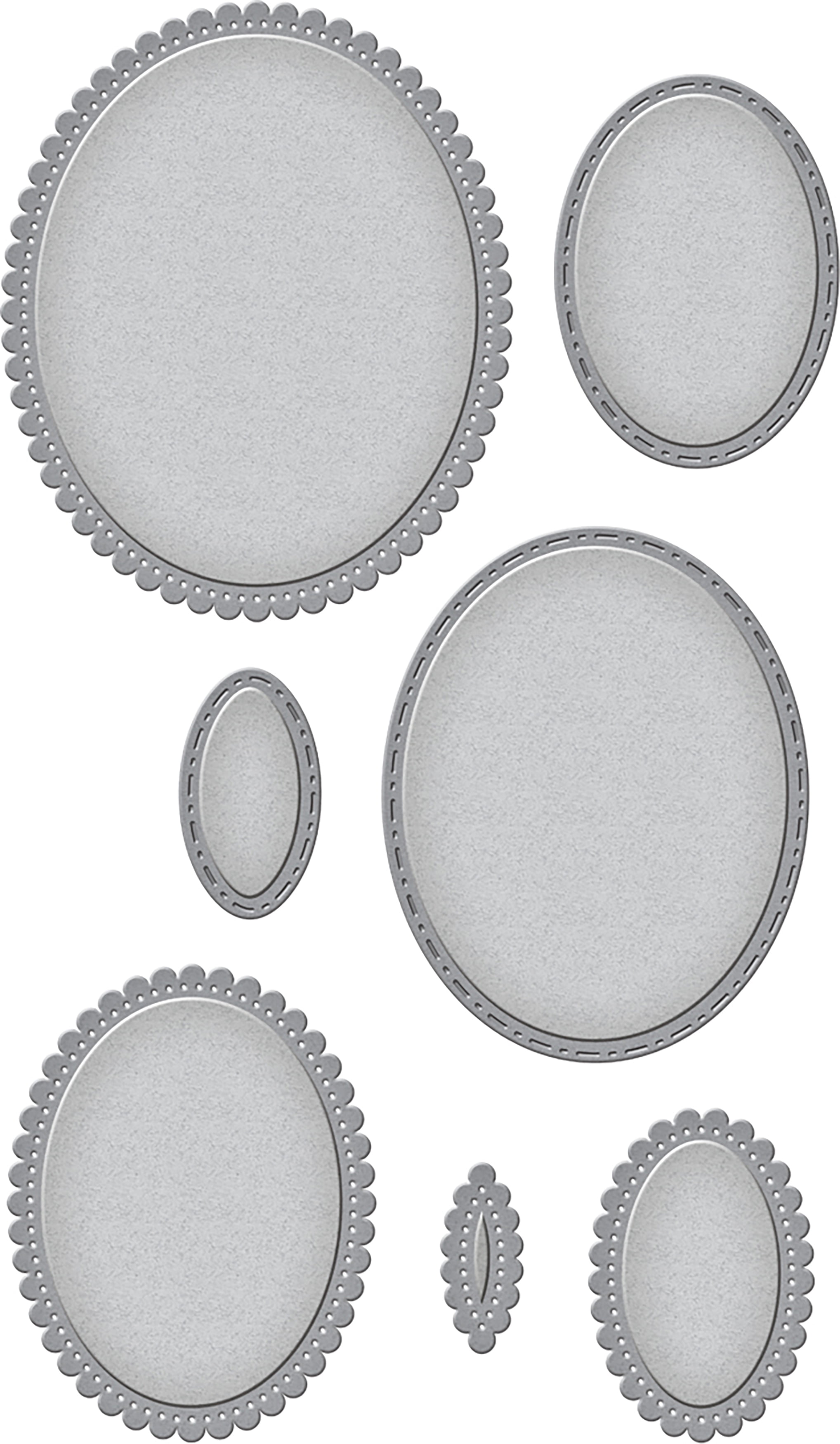 Spellbinders Nestabilities Dies-Fancy Edged Ovals - Walmart.com