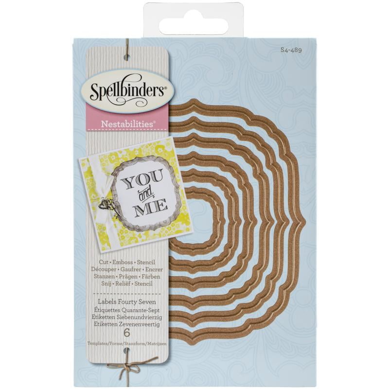 Spellbinders Nestabilities Dies-labels 47 - Walmart.com