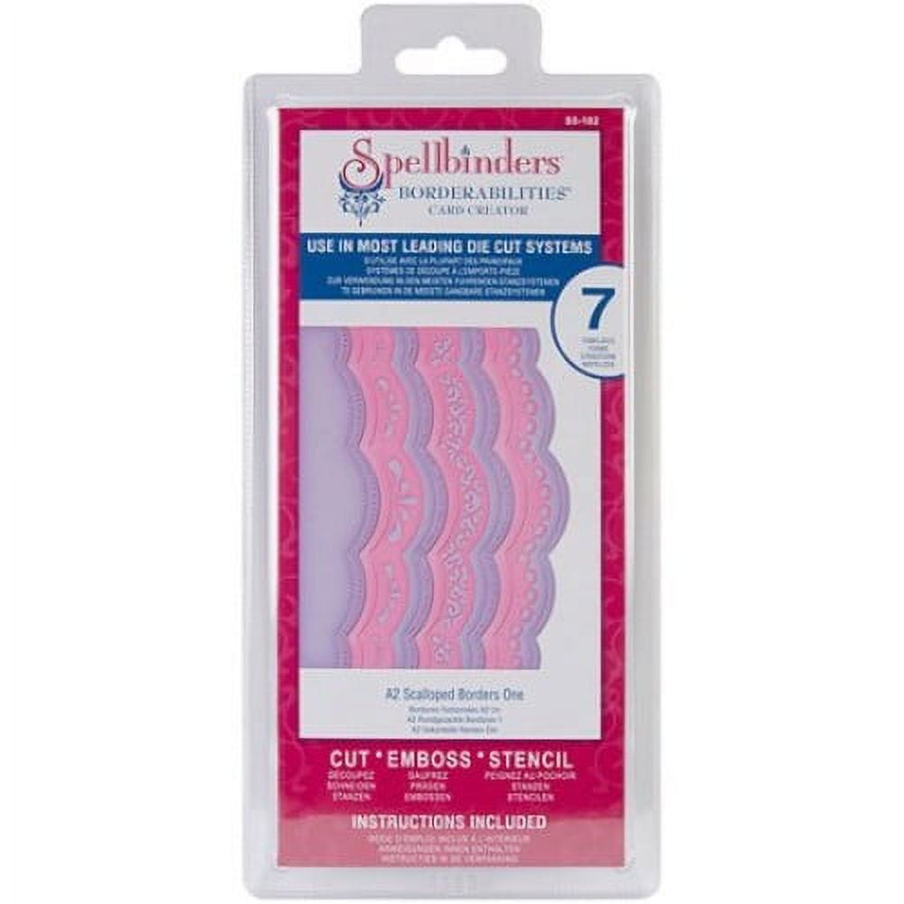 Spellbinders Borderabilities Card Creator DiesA2 Scalloped Borders 1 ...