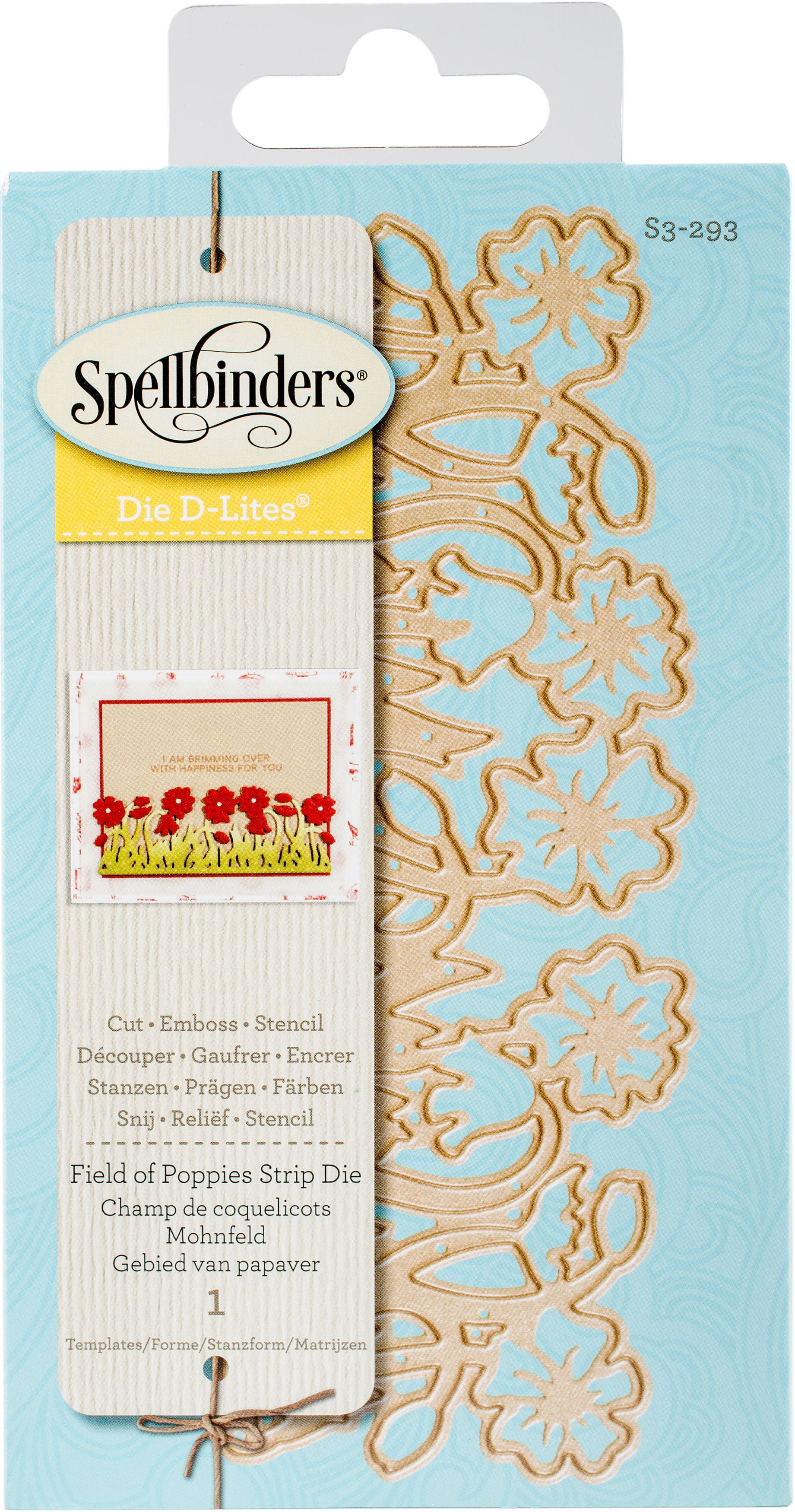 Spellbinders Shapeabilities Die D-Lites-Field Of Poppies - Walmart.com