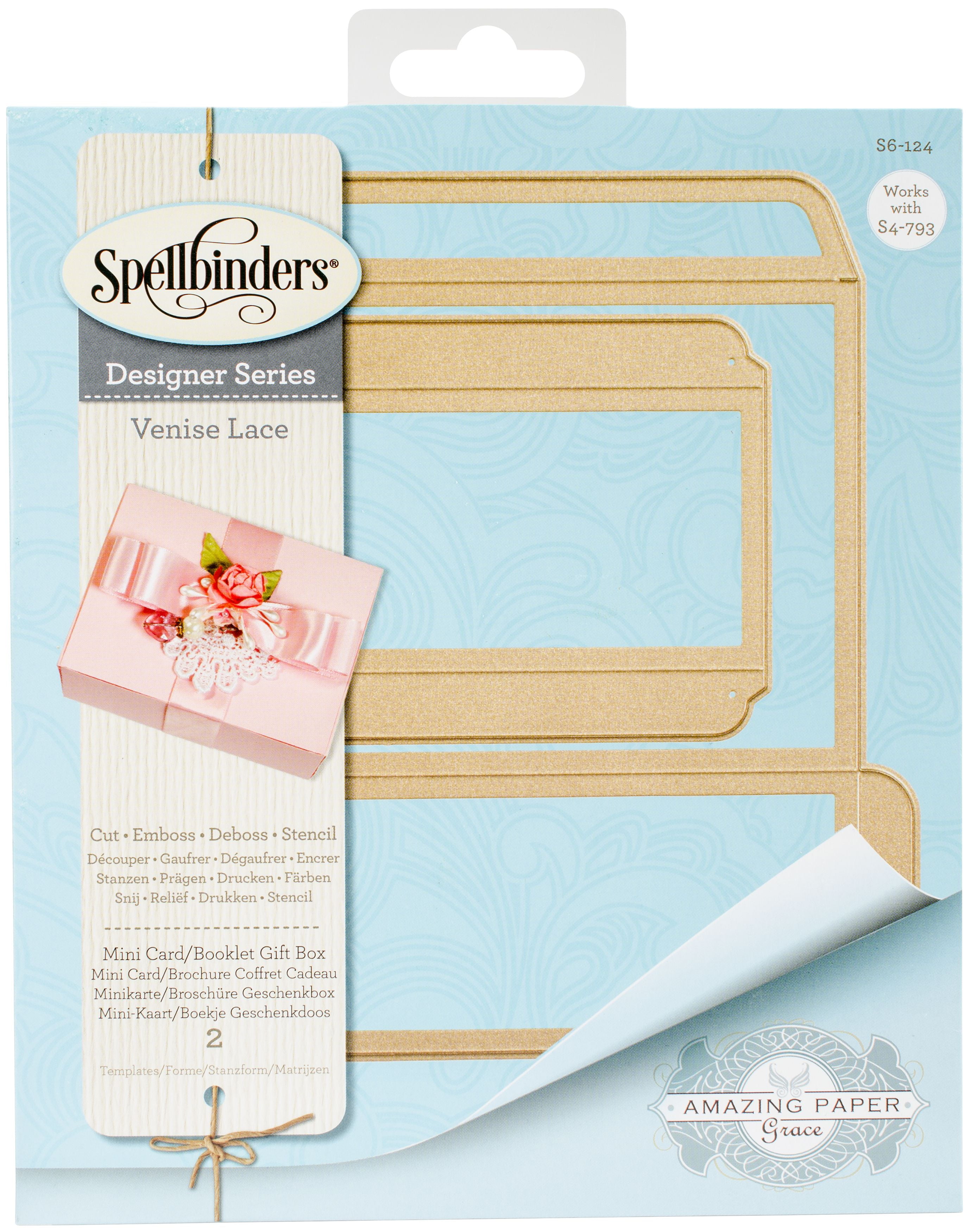 Spellbinders Shapeabilities Dies By Becca Feeken-Venise Lace-Mini Card ...