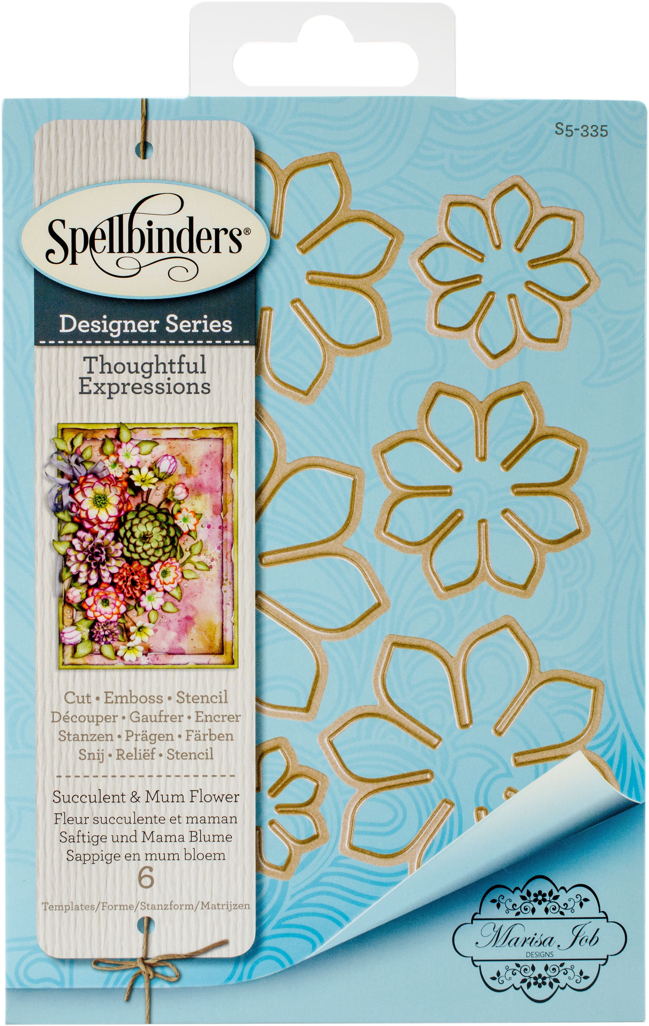 Spellbinders Shapeabilities Dies By Marisa Job-Thoughtful Expressions ...