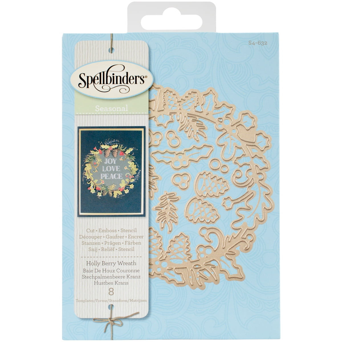 Spellbinders Shapeabilities Dies-Holly Berry Wreath - Walmart.com