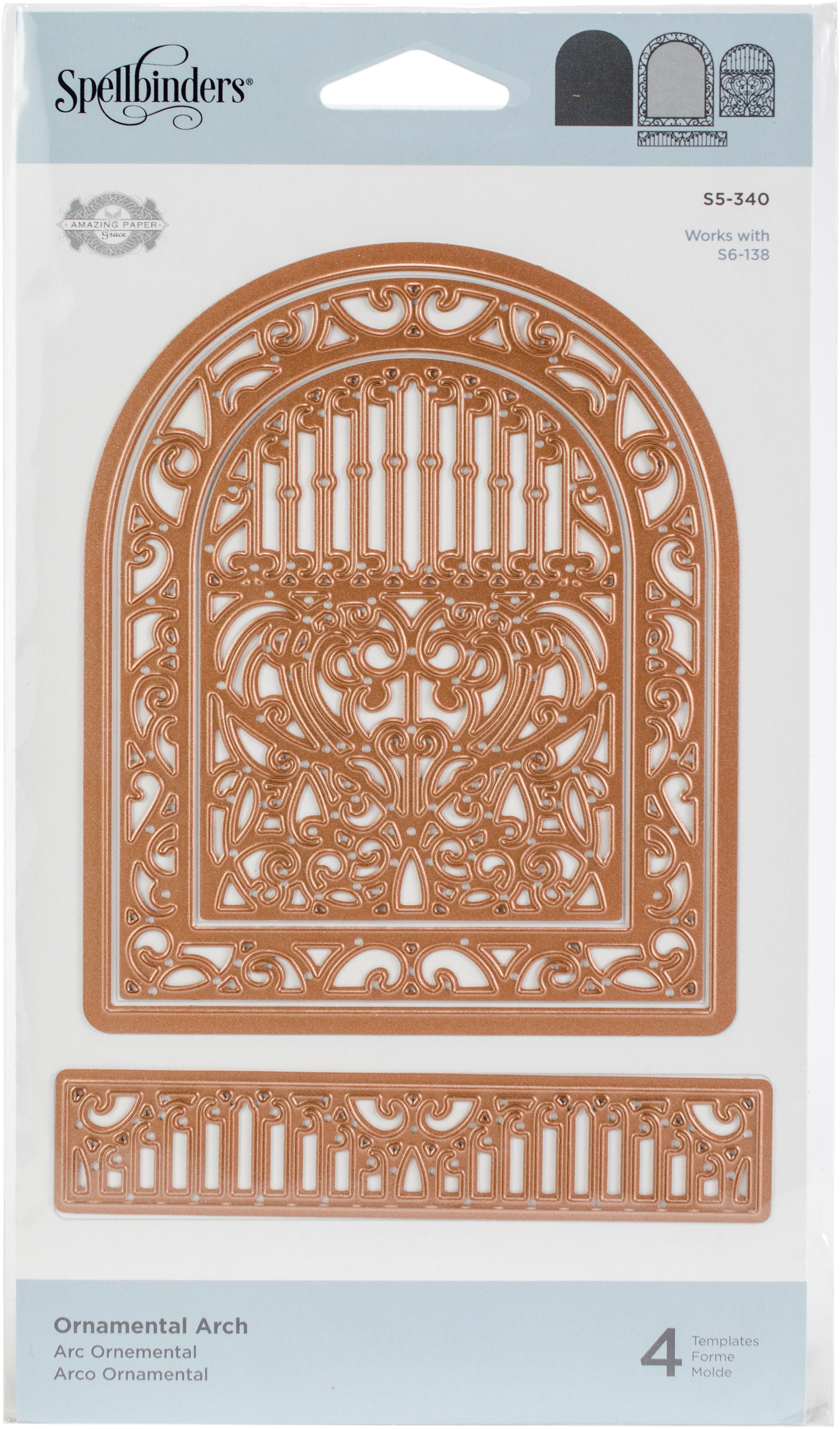 Spellbinders Shapeabilities Dies-Ornamental Arch - Walmart.com