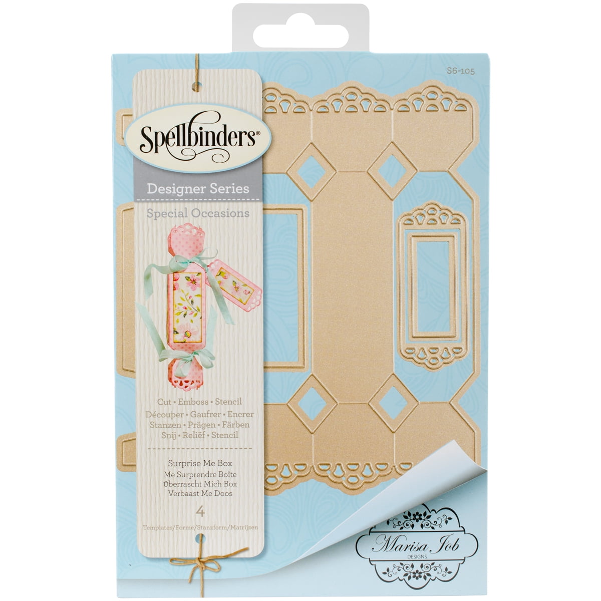 Spellbinders Shapeabilities Dies-Surprise Me Box - Walmart.com