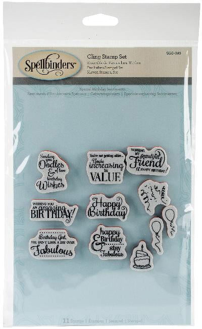 Spellbinders Special Birthday Sentiments Stamps - Walmart.com